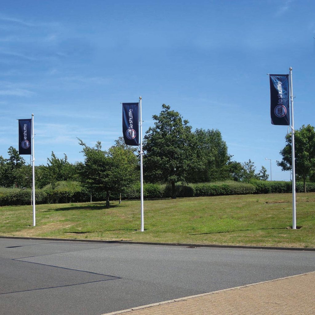 Commercial Glassfibre Flagpoles - UK manufactured