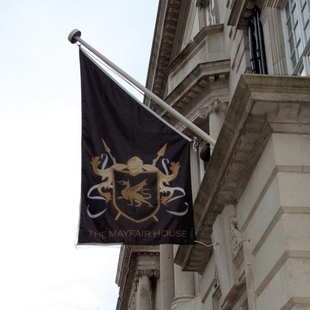 Wall Mounted Flagpoles - Harrison Flagpoles - UK