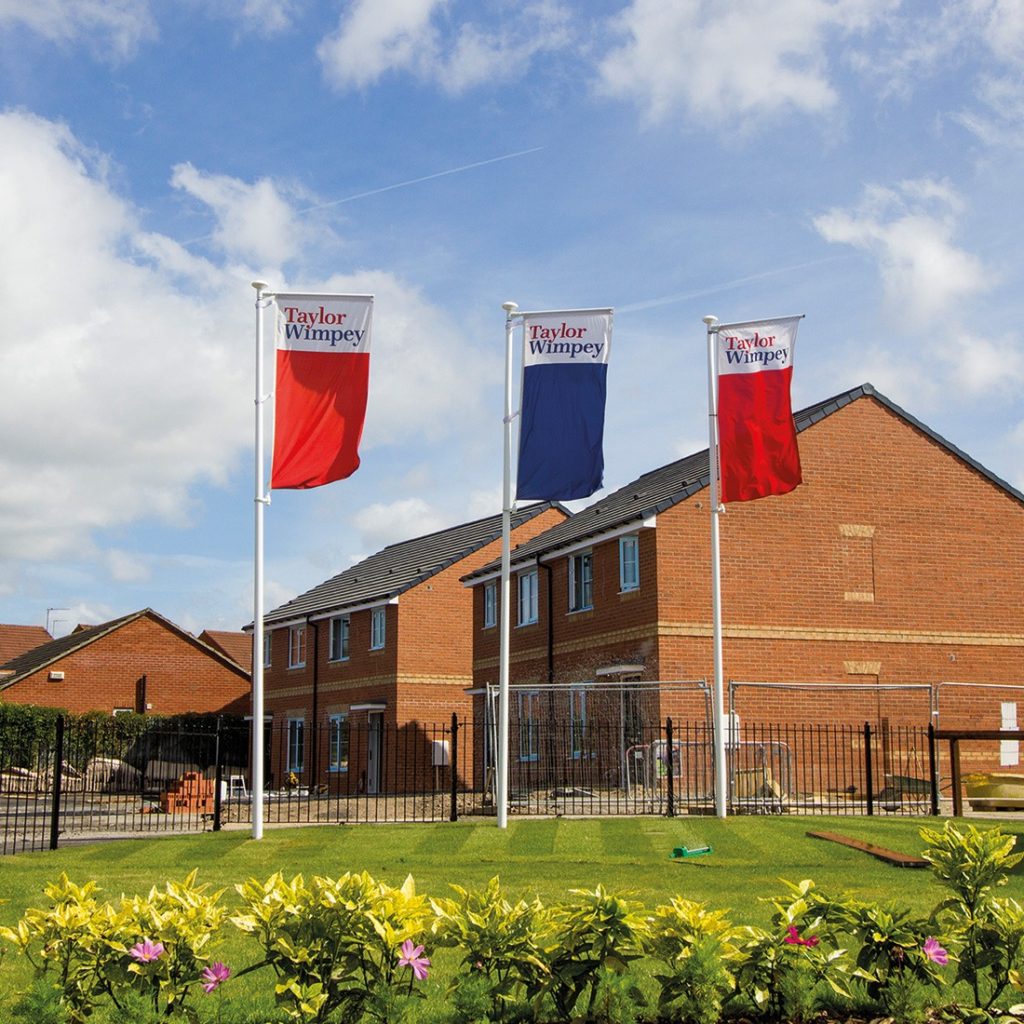 Showhome Flagpole - House Builders - Harrison Flagpoles