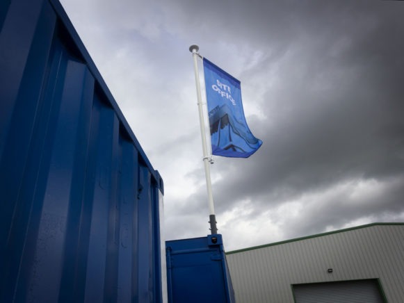 All about container flagpoles - Harrison Flagpoles