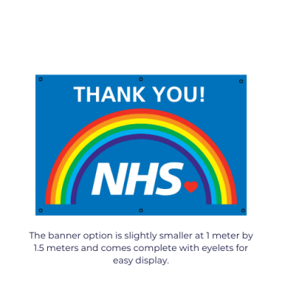 Rainbow NHS flag - NHS Support Flag- Harrison Flagpoles